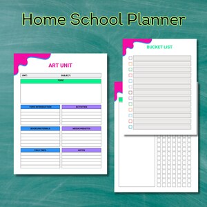 2023/2024 Home-school Planner, Student Study Planner, Lesson Planner ...