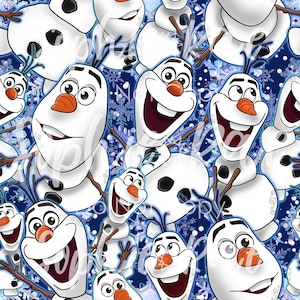 Snowman Seamless Pattern - Etsy