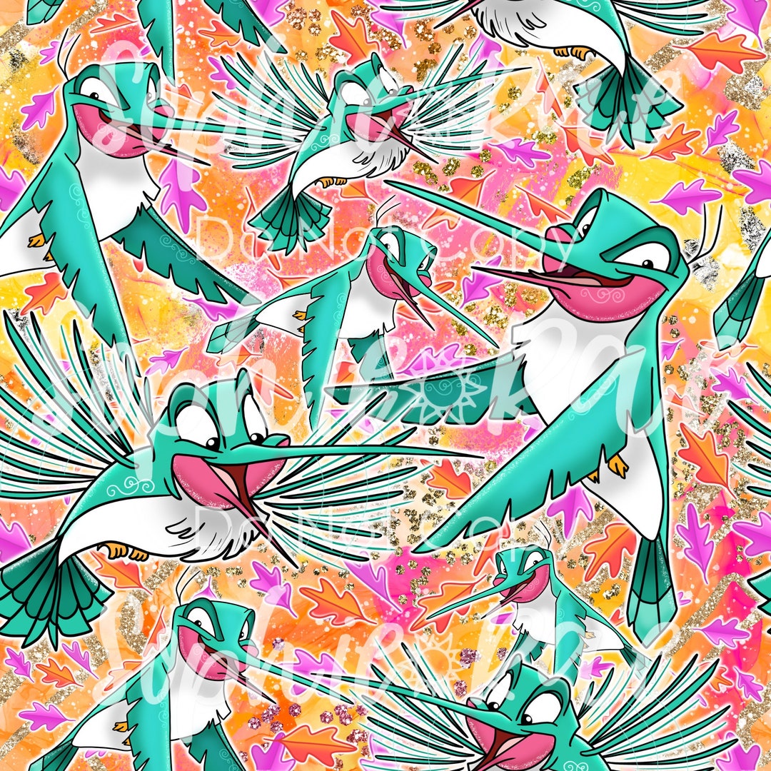 Hummingbird Seamless Pattern - Etsy