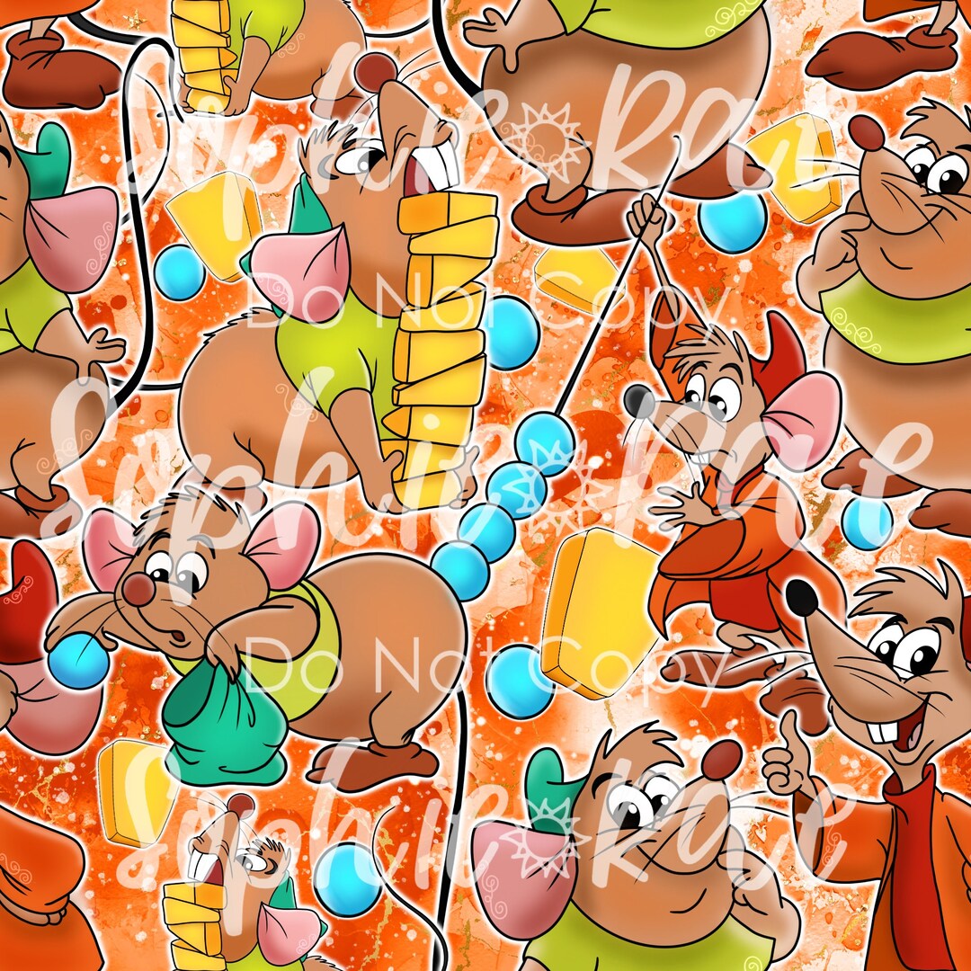 Mice Orange Seamless Pattern - Etsy