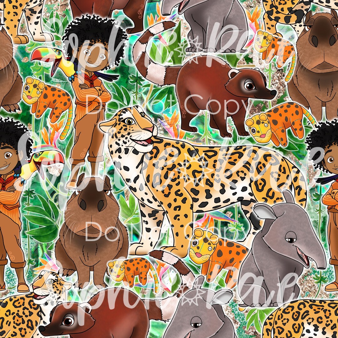 Animal Guy Seamless Pattern - Etsy