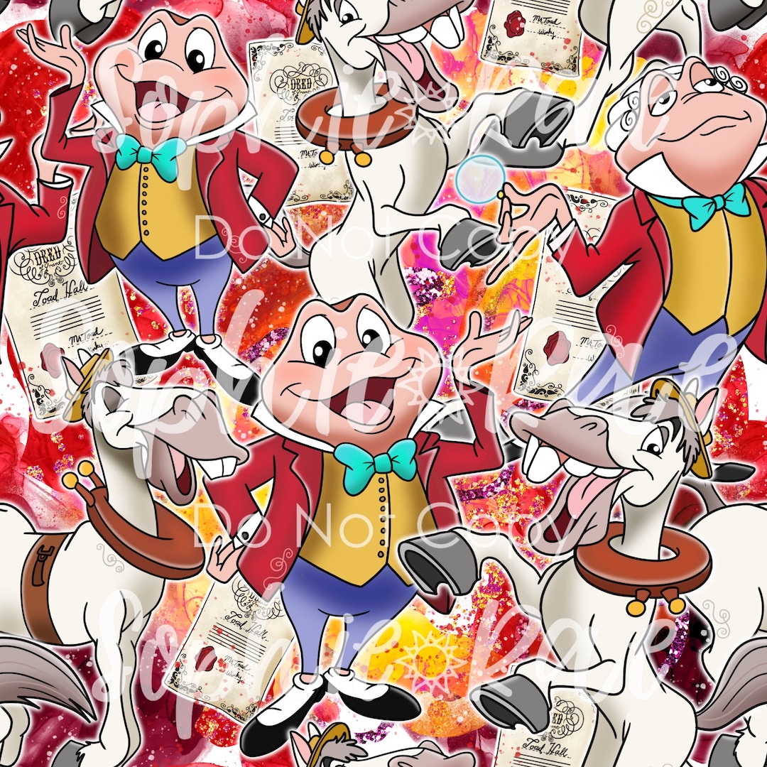 Toad and Horse Seamless Pattern - Etsy