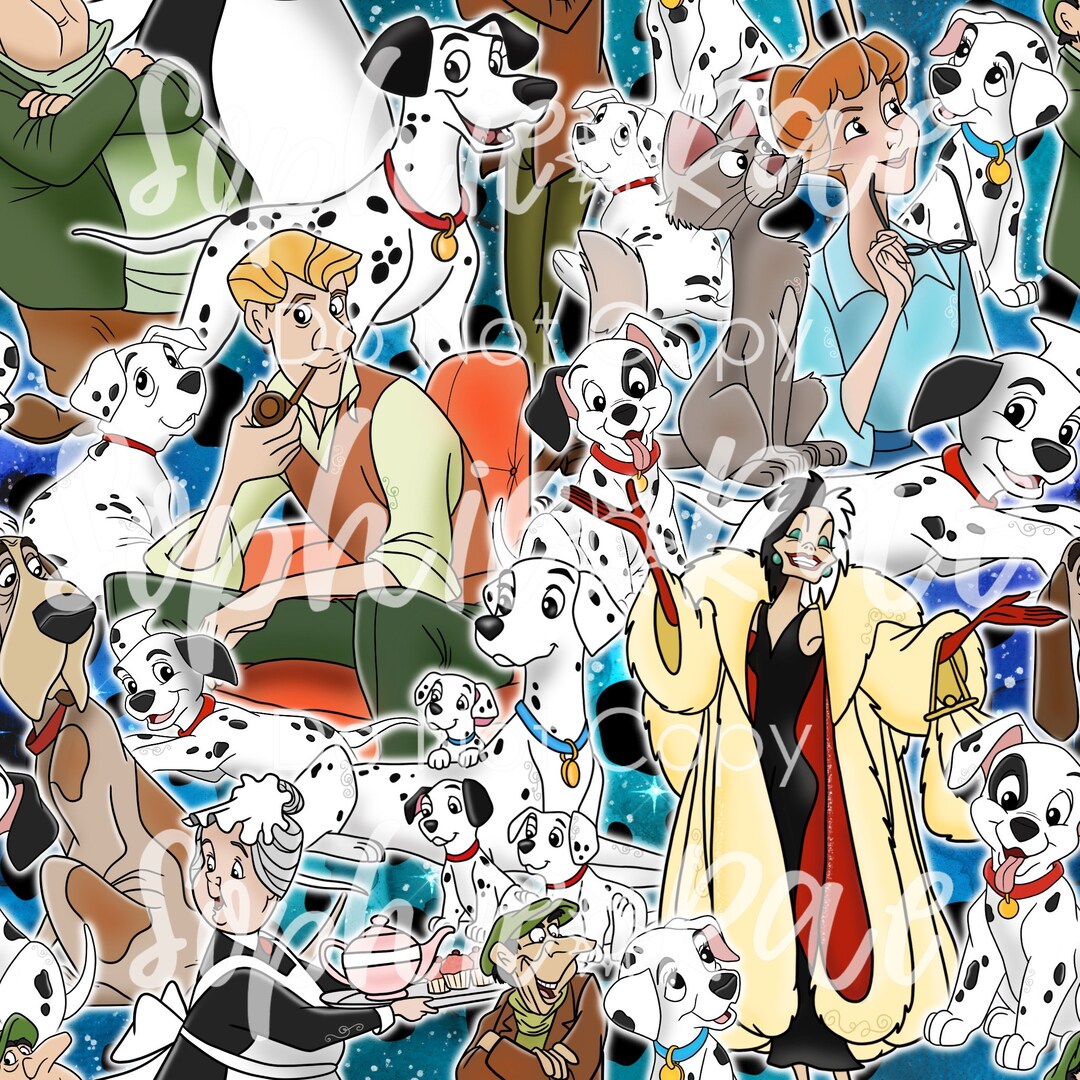 Dalmatians Seamless Pattern - Etsy