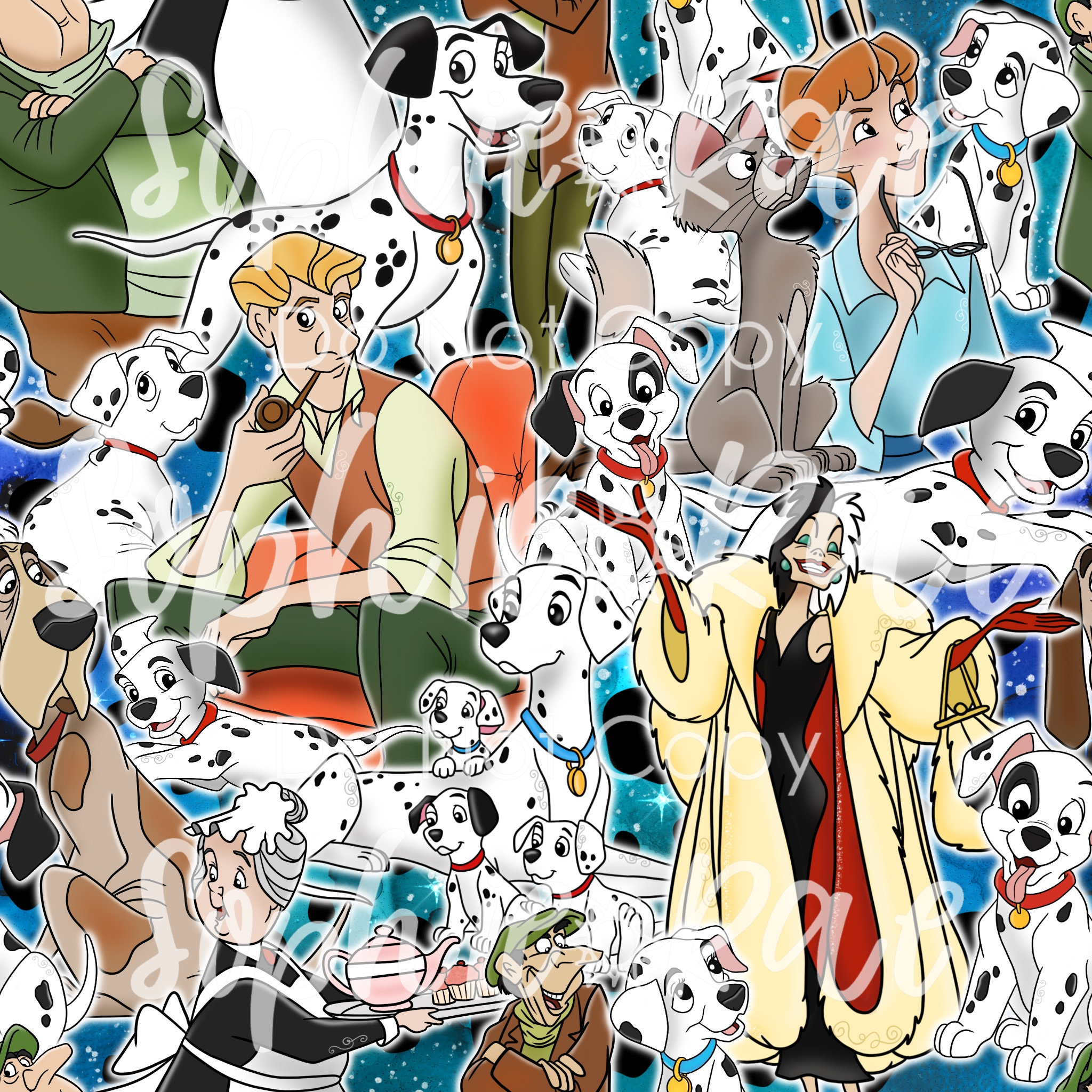 Dalmatians Seamless Pattern - Etsy