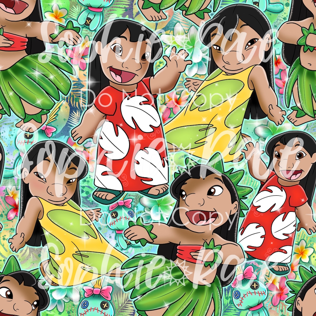 Island Girl Seamless Pattern - Etsy