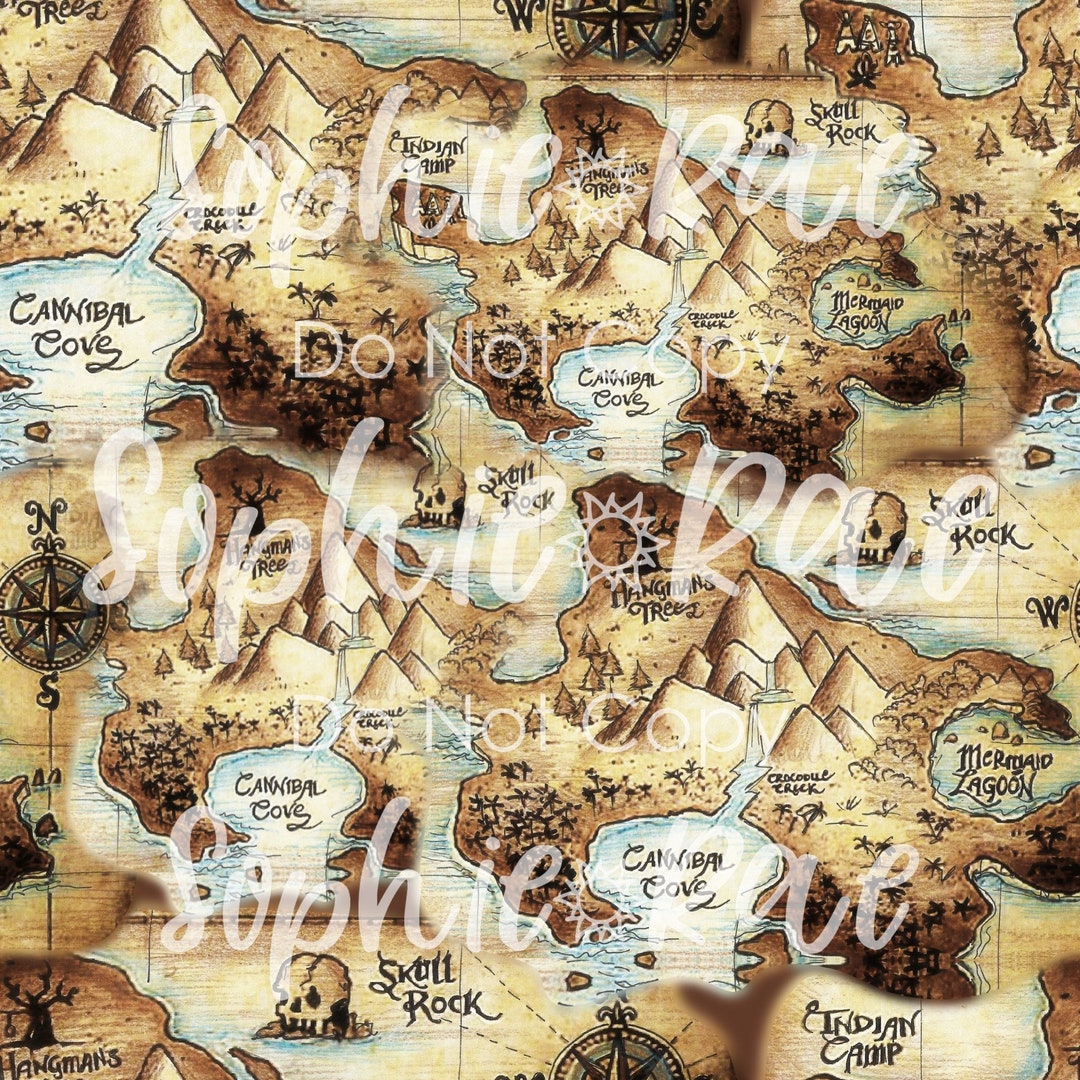 Hook’s Map Seamless Pattern - Etsy