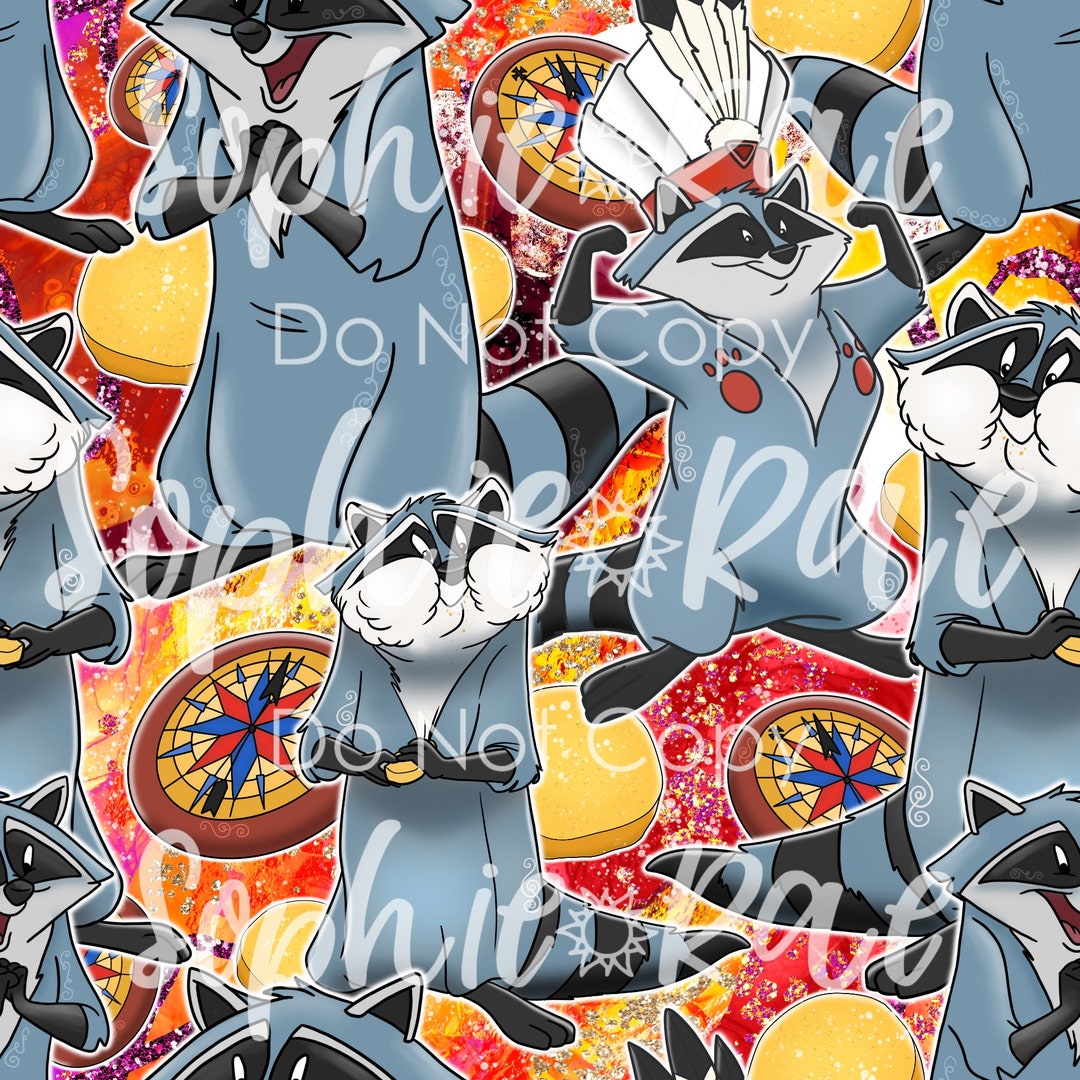 Raccoon Seamless Pattern - Etsy