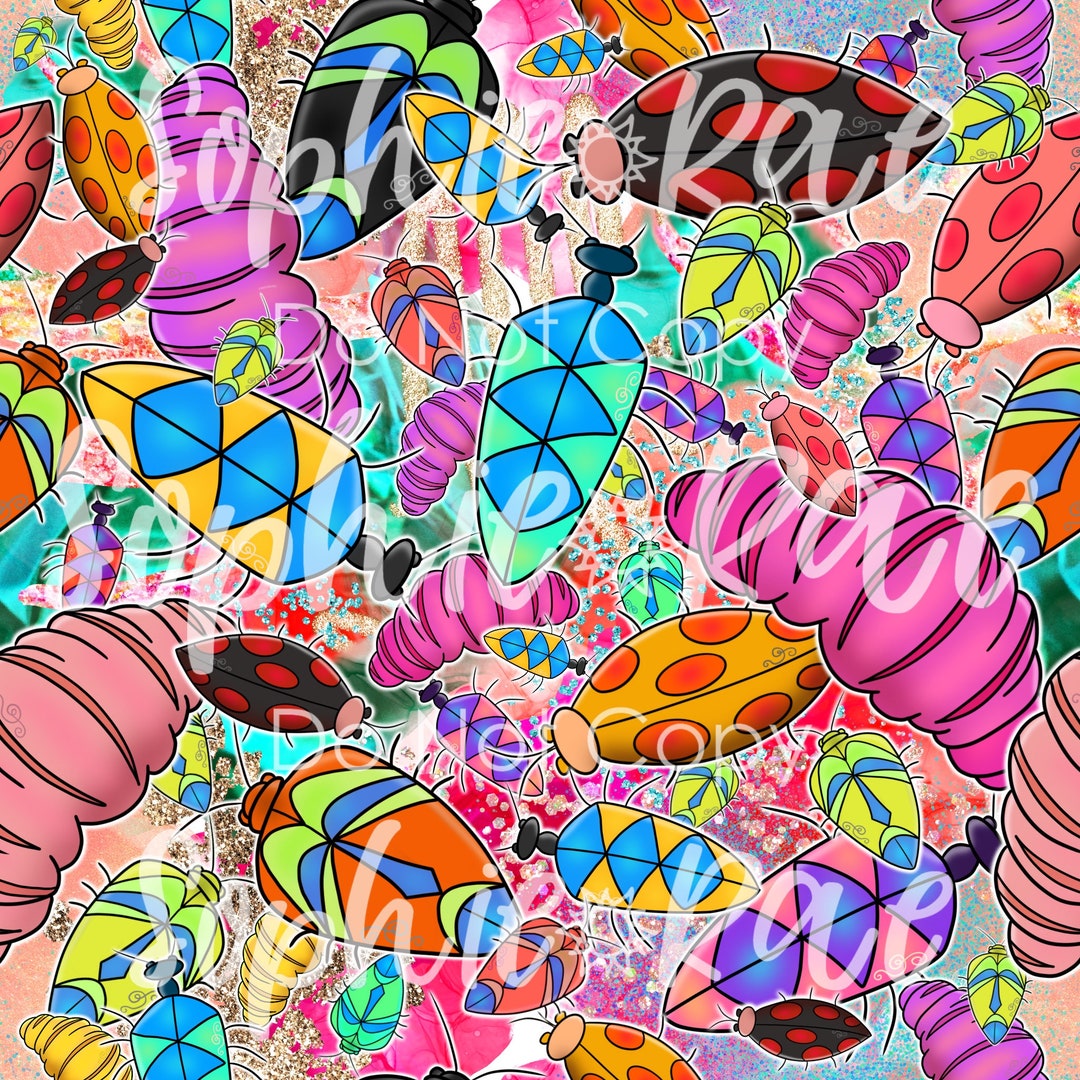 Grubs Seamless Pattern - Etsy