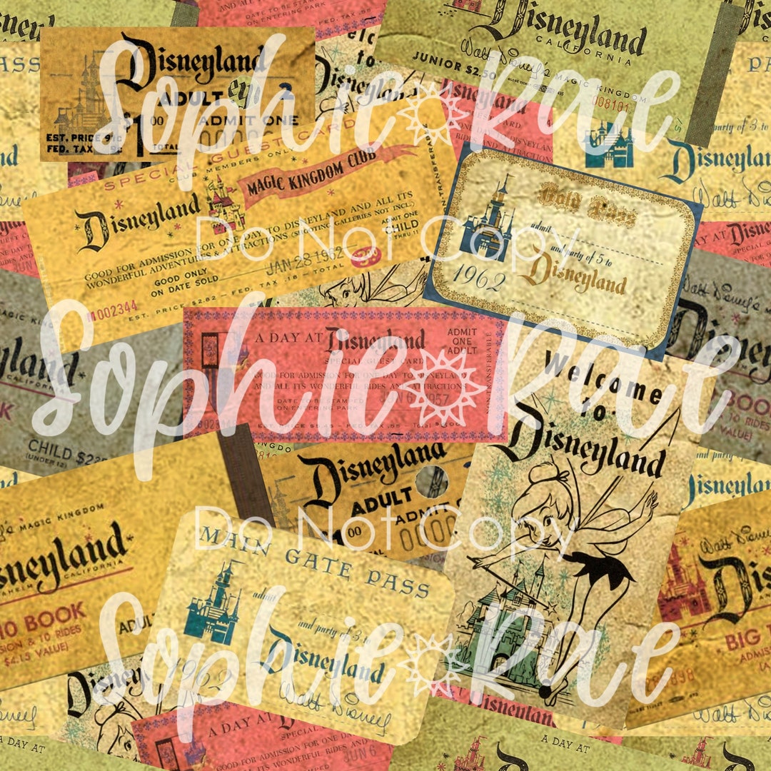 Tickets Seamless Pattern - Etsy