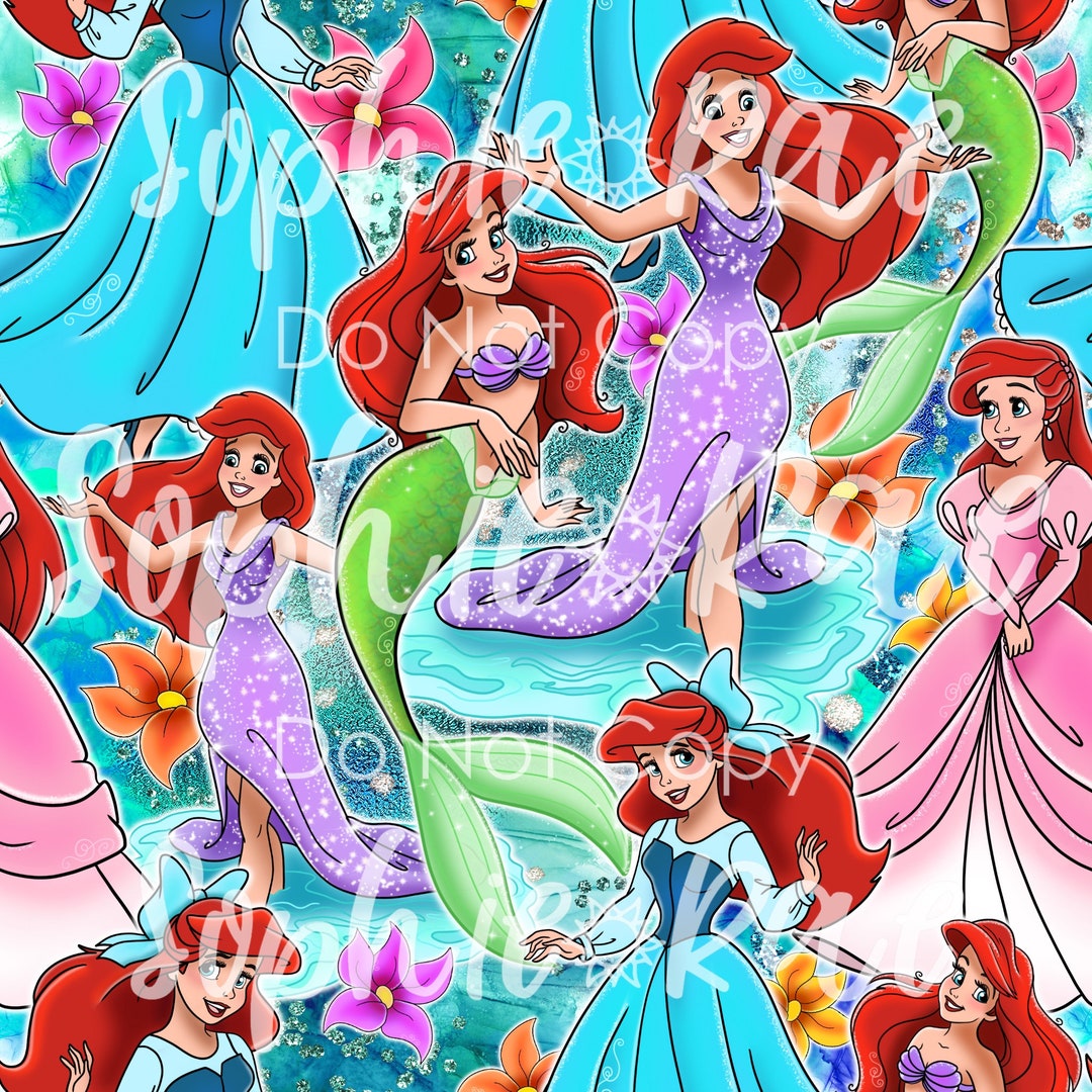 Mermaid Seamless Pattern - Etsy