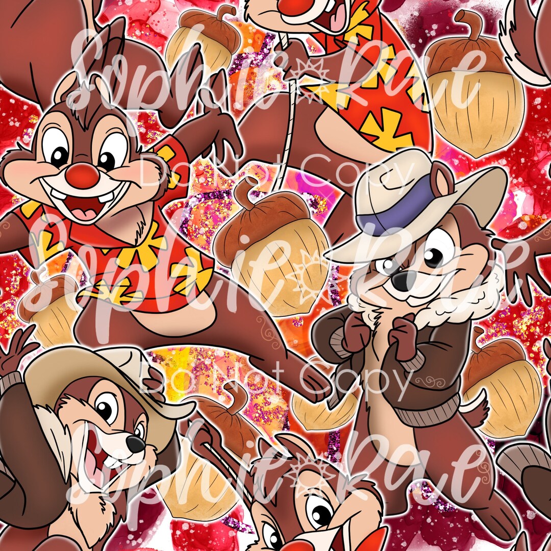 Chipmunks Seamless Pattern - Etsy