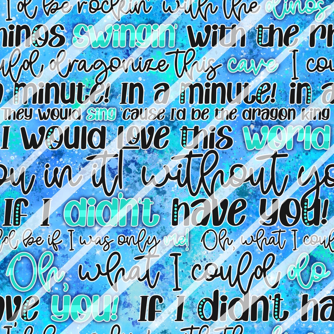 Dragons Lyrics Seamless Pattern - Etsy