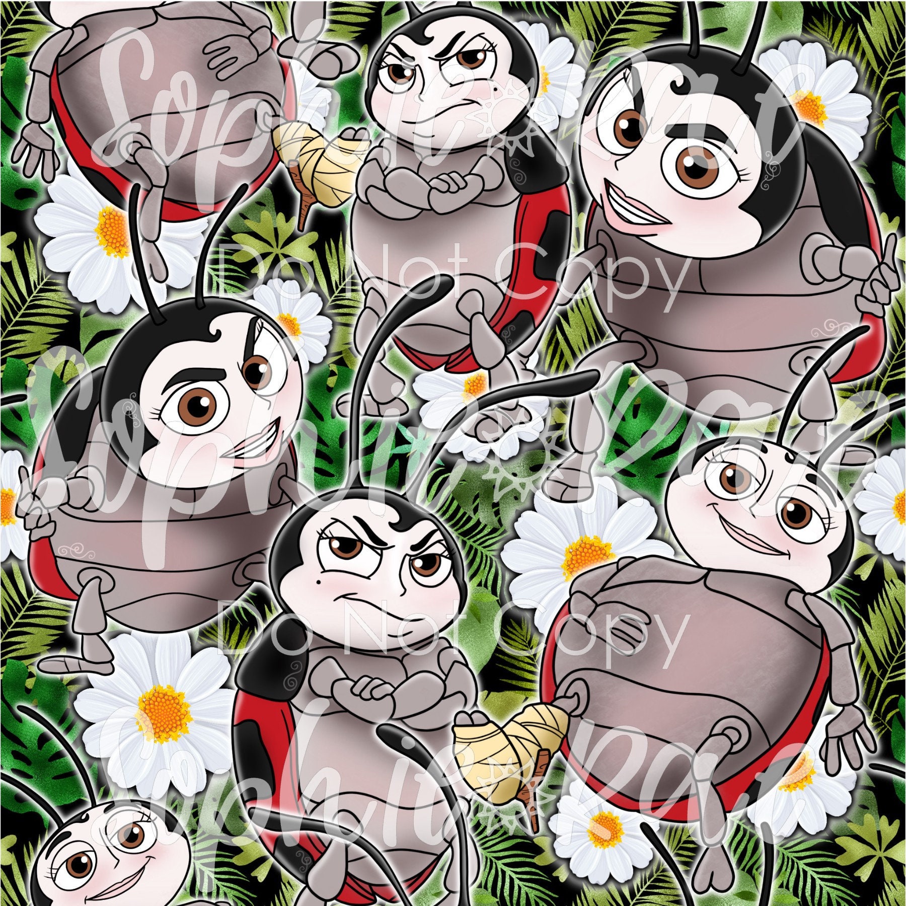 Ladybug Seamless Pattern - Etsy