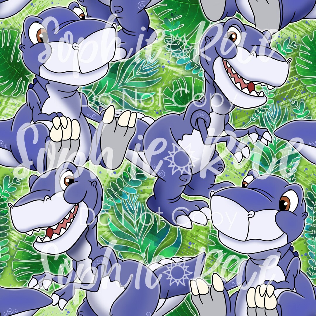 Sharptooth Seamless Pattern - Etsy