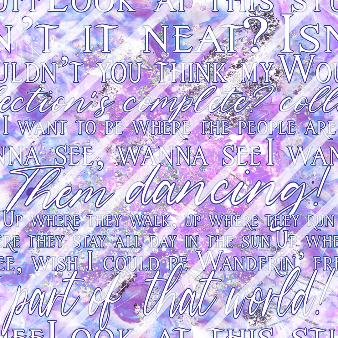 World Lyrics Seamless Pattern - Etsy