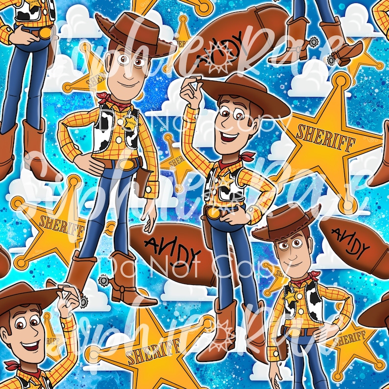 Sheriff Seamless Pattern - Etsy