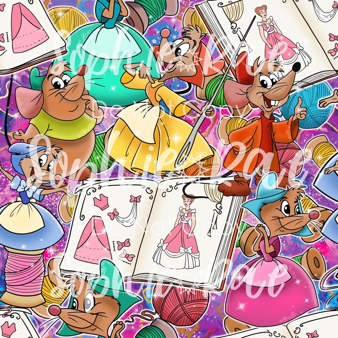 Sewing Mice Seamless Pattern - Etsy