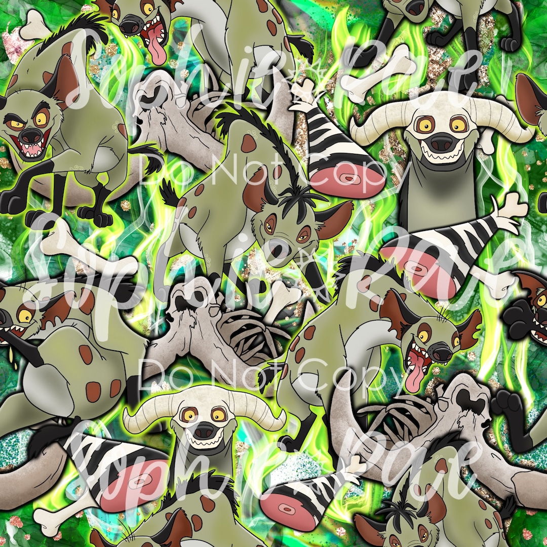 Hyenas Seamless Pattern - Etsy