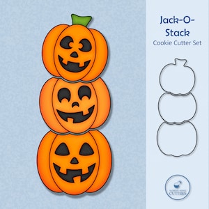 Jack-o-lantern Stack Cookie Cutter Set - Halloween Cookie Cutters - Etsy
