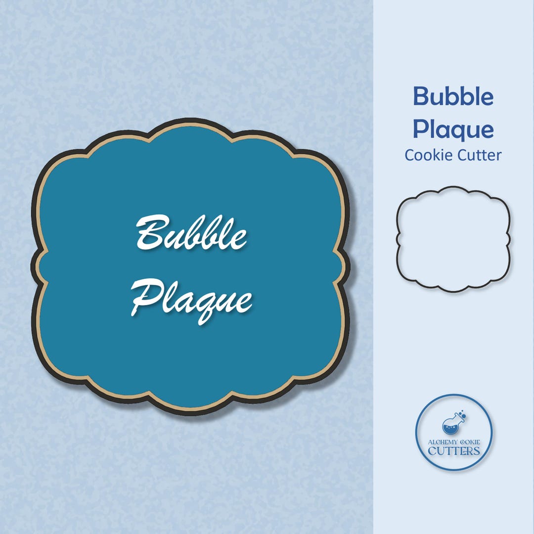 Bubble Plaque Cookie Cutter - Frame Cookie Cutter - Etsy