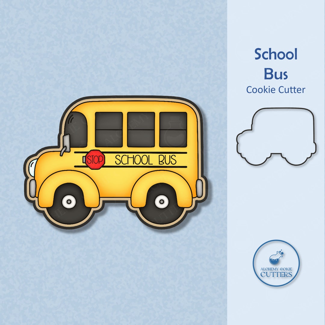 School Bus Cookie Cutter - Back to School Cookies - Etsy