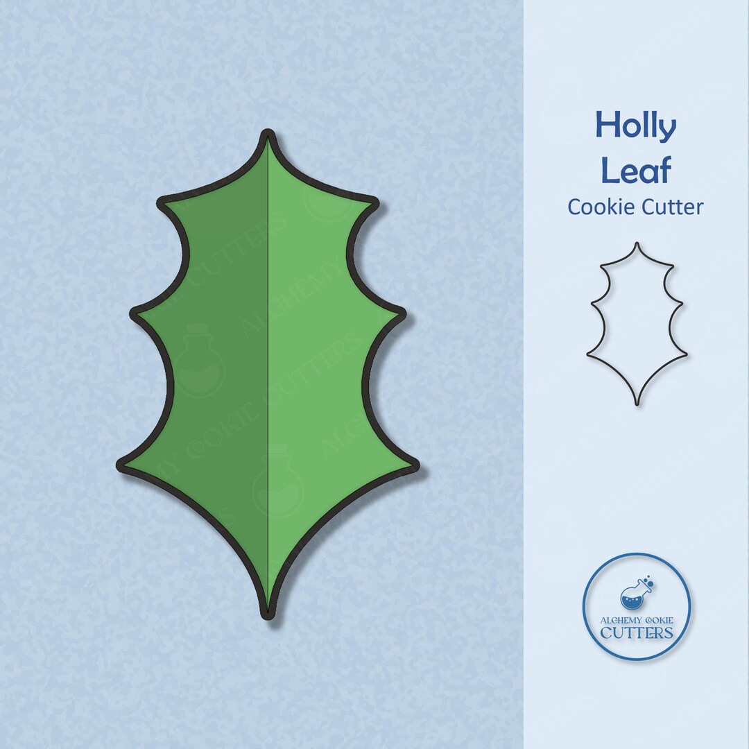 Holly Leaf Cookie Cutter - Christmas or Winter Time Cookies - Etsy