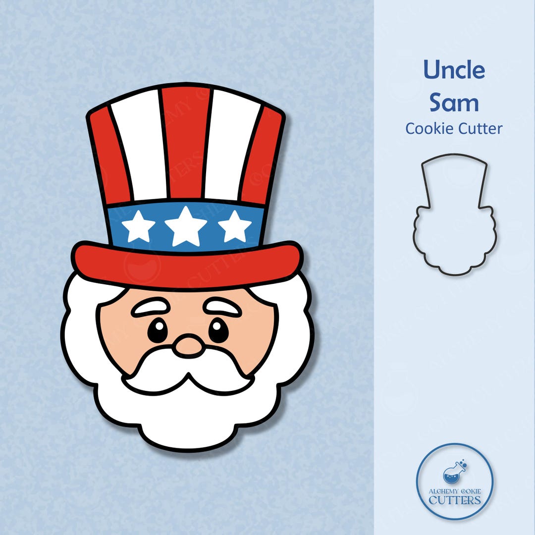 Uncle Sam Cookie Cutter - Independence Day Themed - Etsy
