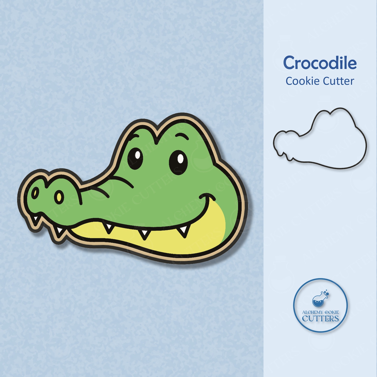 Crocodile Cookie Cutter Cute Safari Animal Cookies - Etsy