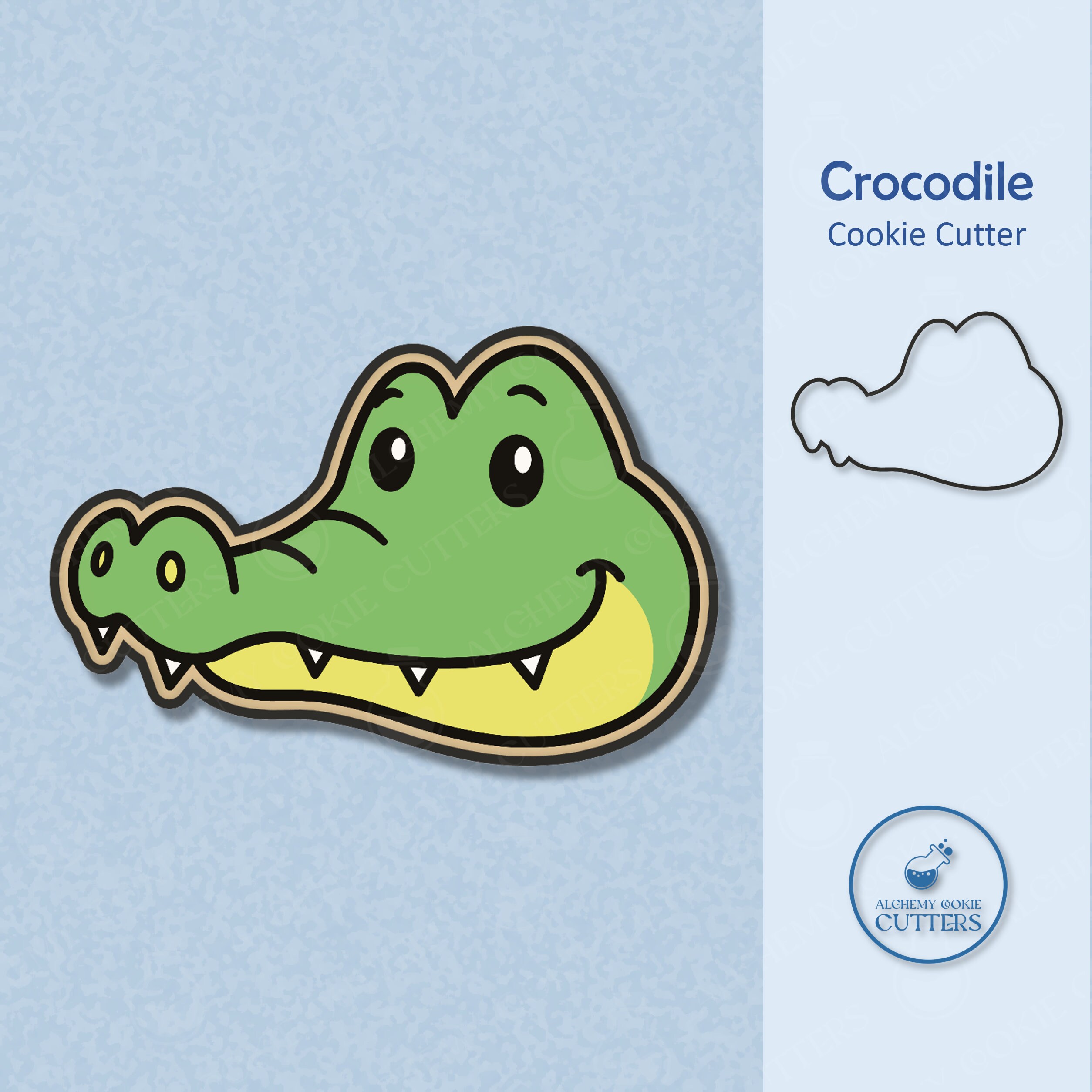 Crocodile Cookie Cutter Cute Safari Animal Cookies - Etsy