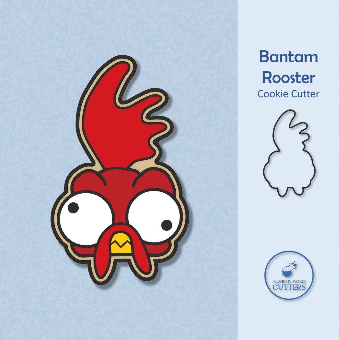 Bantam Rooster Cookie Cutter - Animal Shaped Cookies - Etsy