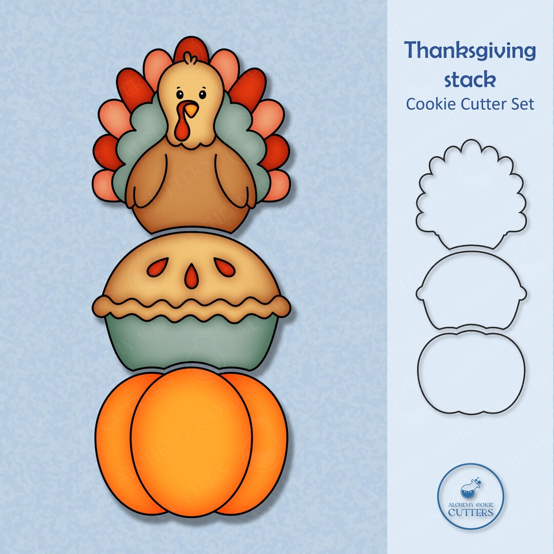 Build a Thanksgiving Stack Cookie Cutter Set - Thanksgiving Cookie ...