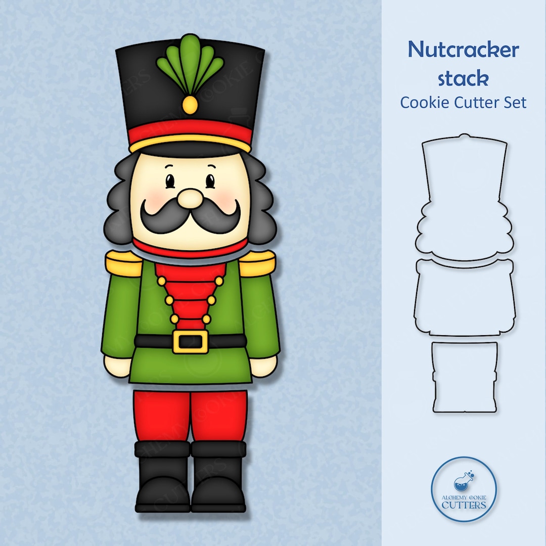 Build a Nutcracker Cookie Cutter Set - Christmas Cookie Cutters - Etsy