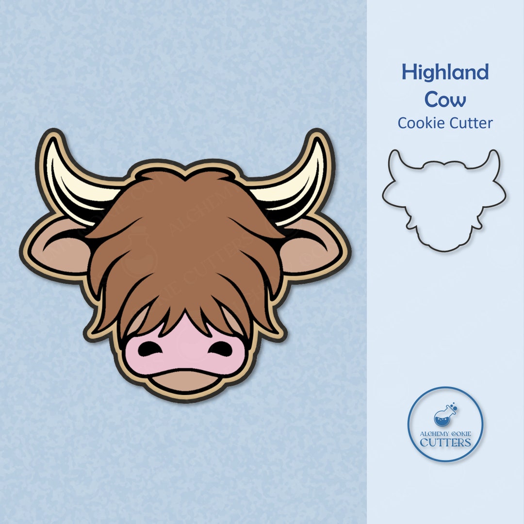 Highland Cow Cookie Cutter - Cute Animal Cookies - Etsy
