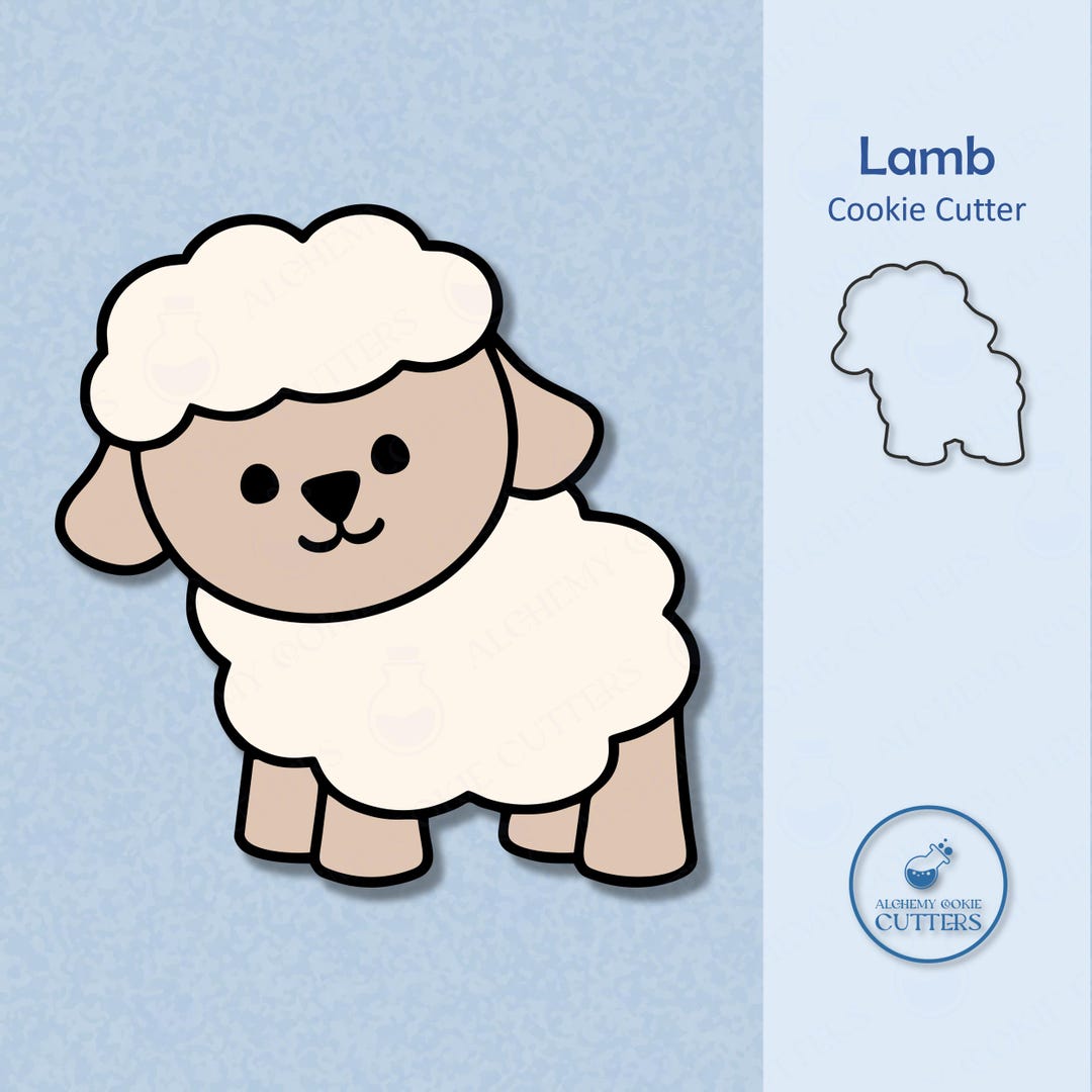 Lamb Cookie Cutter - Nativity Christmas Baking - Etsy