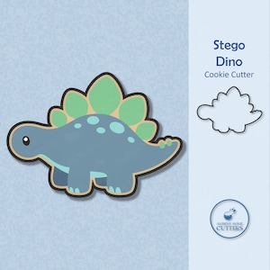 Dinosaur Cookie Cutter - Stegosaurus Dinosaur - Etsy