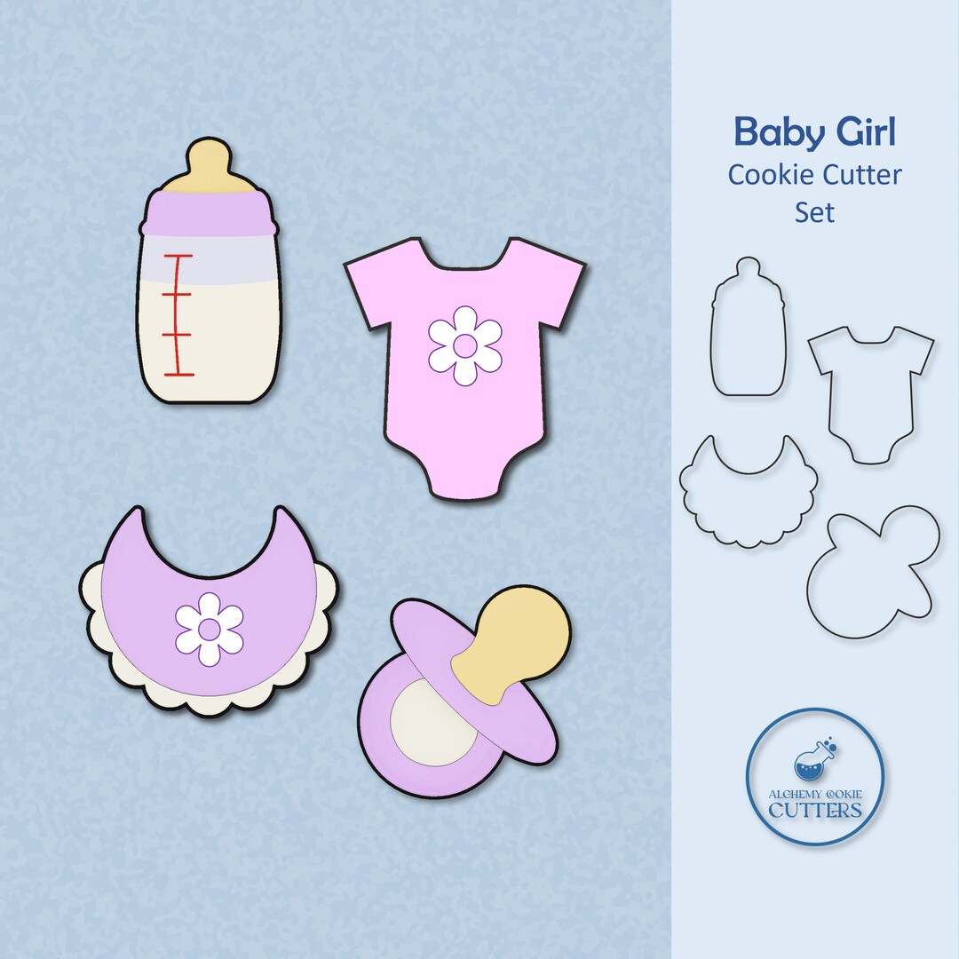Baby Girl Cookie Cutter Set - Etsy