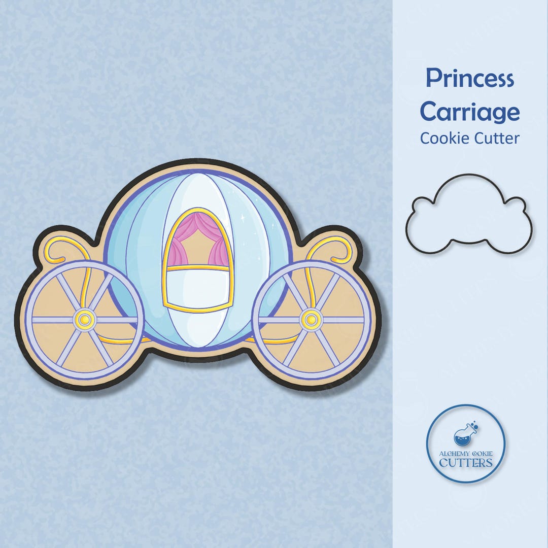 Princess Carriage Shaped Cookie Cutter - Fairy Tale Cookies - Etsy