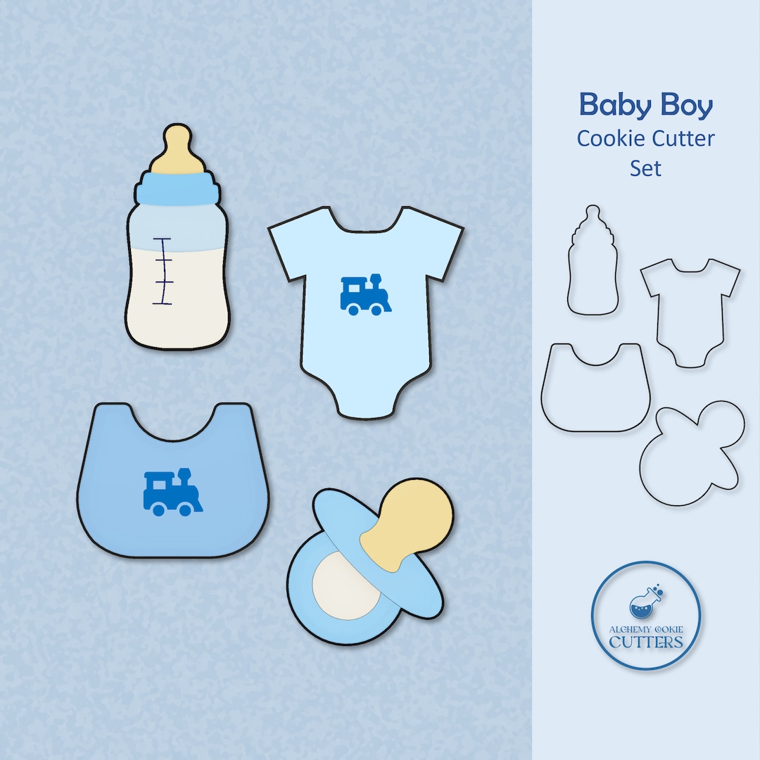 Baby Boy Cookie Cutter Set - Etsy