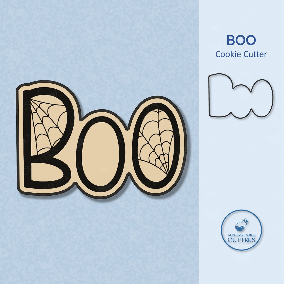 Boo Cookie Cutter: Halloween Letter Cutters - Etsy