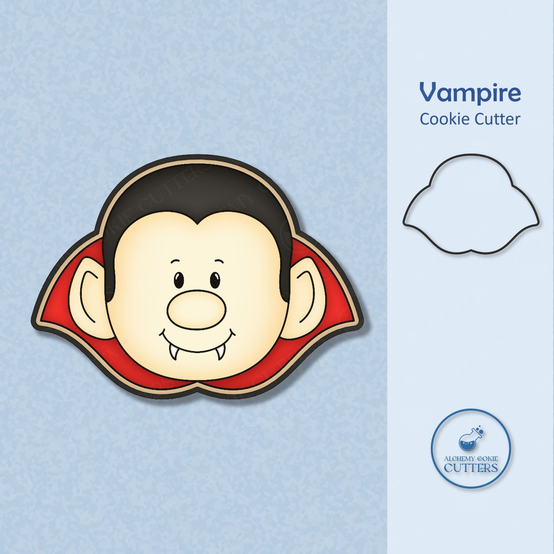 Vampire Cookie Cutter - Halloween Cookie Cutters - Etsy