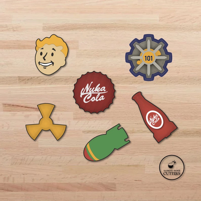 Nuclear Fallout Inspired Cookie Cutter Set - Etsy