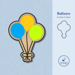 Balloons Cookie Cutter - Etsy