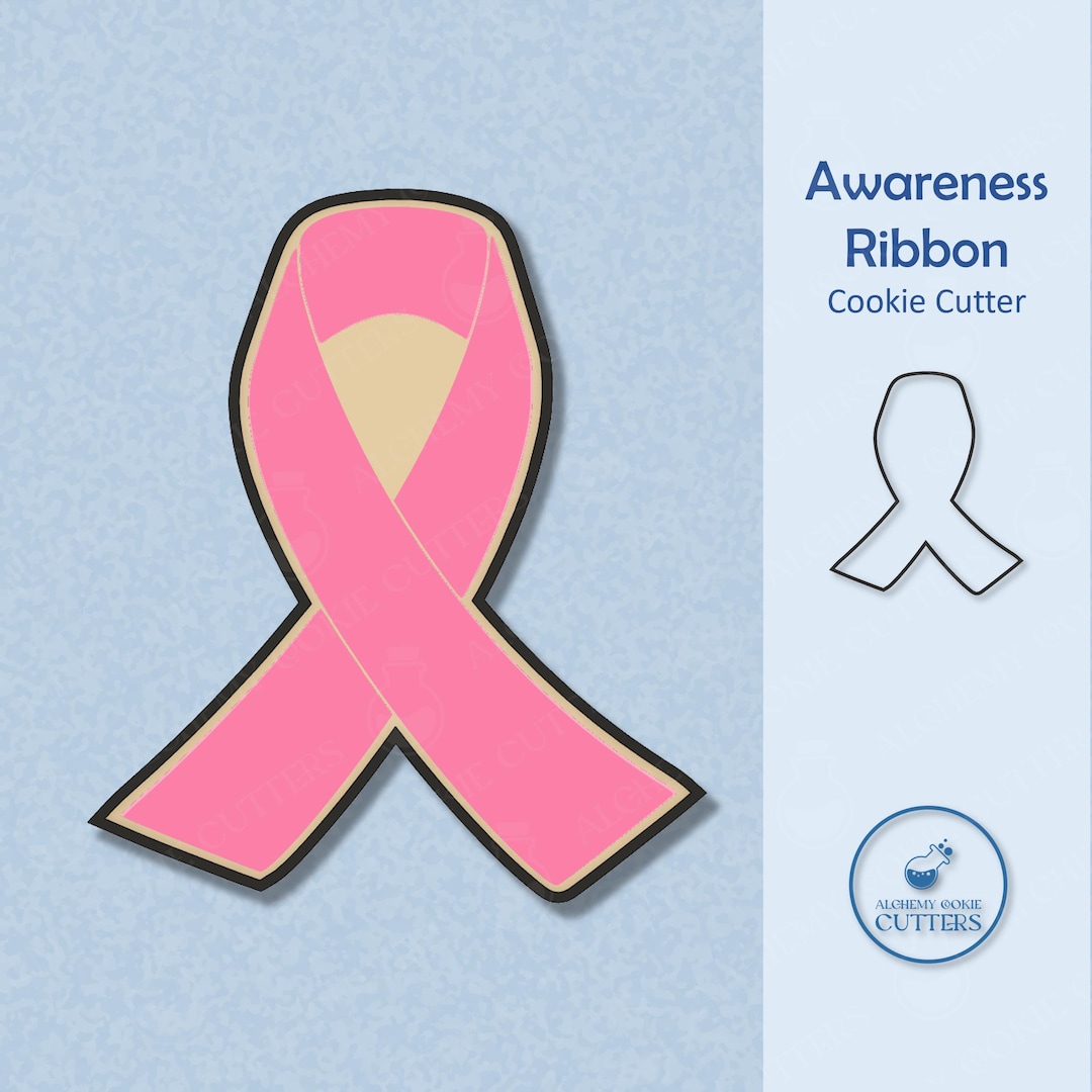 Awareness Ribbon Cookie Cutter - Ribbon Shaped Cookie Cutters - Etsy