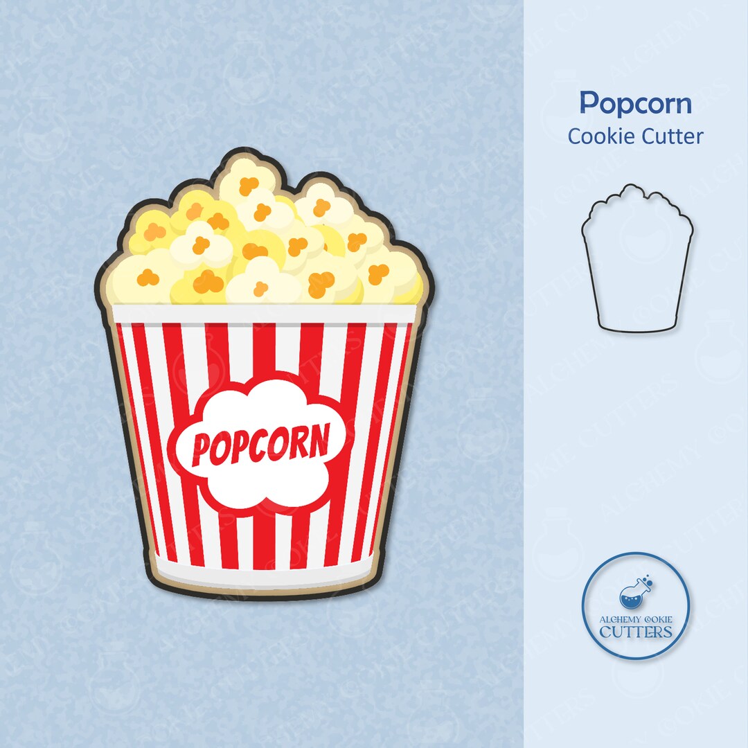 Popcorn Bucket Cookie Cutter - Etsy