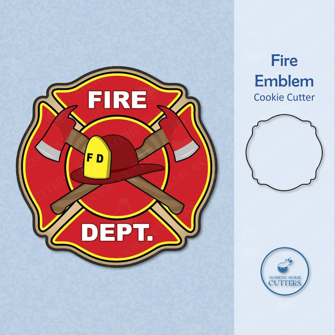 Fire Emblem Cookie Cutter - Fire Fighter Cookies - Etsy