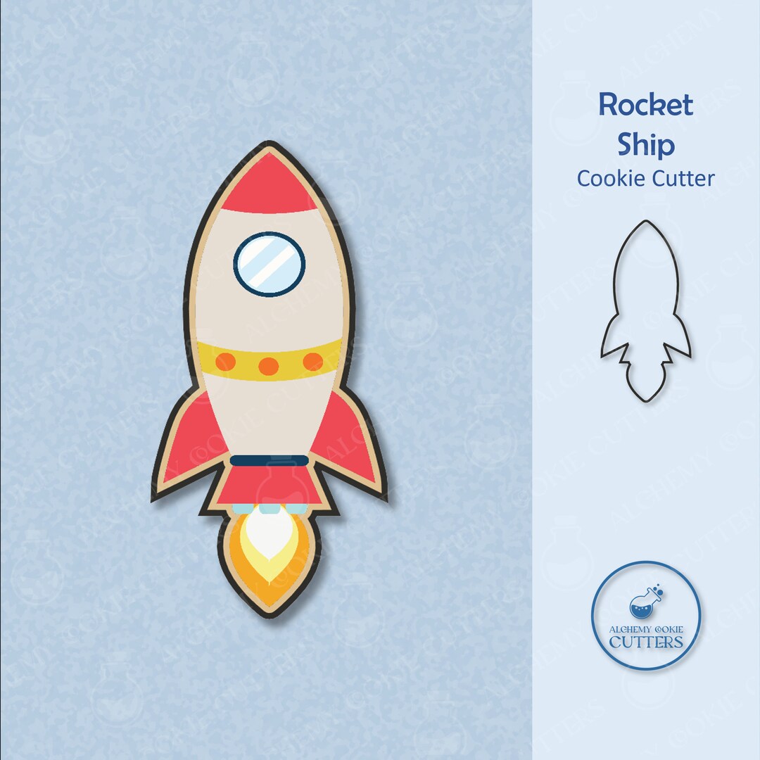 Rocket Ship Cookie Cutter - Etsy
