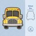 School Bus Cookie Cutter Back to School Cookies - Etsy
