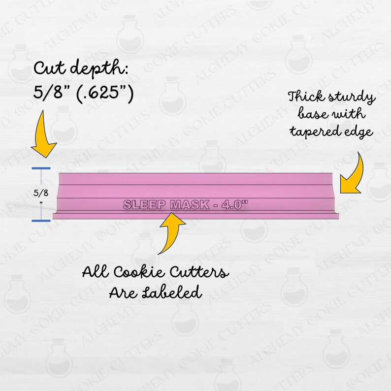 Sleep Mask Cookie Cutter - Etsy