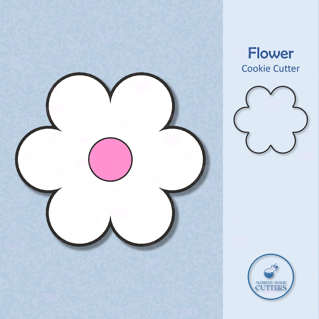 Flower Shaped Cookie Cutter - Daisy Flower - Etsy