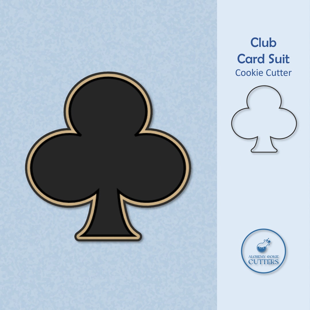 Club Card Suit Cookie Cutter - Etsy